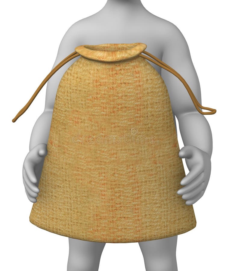 Sack stock illustration. Illustration of jute, lowpoly - 14751648