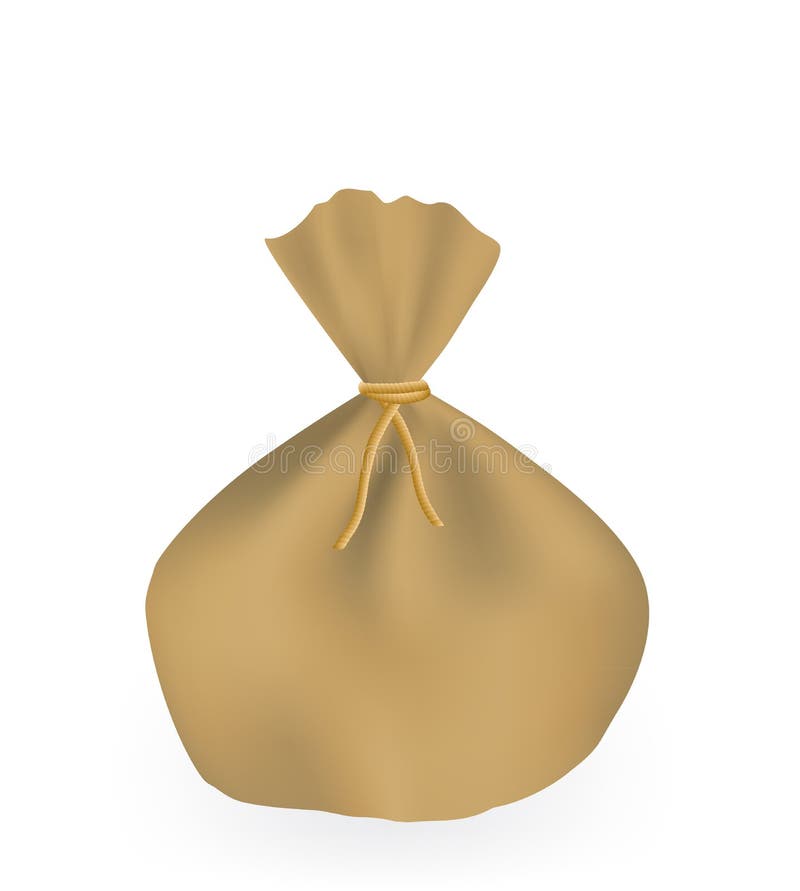 Full Big Burlap Sack stock vector. Illustration of graphic - 30727130