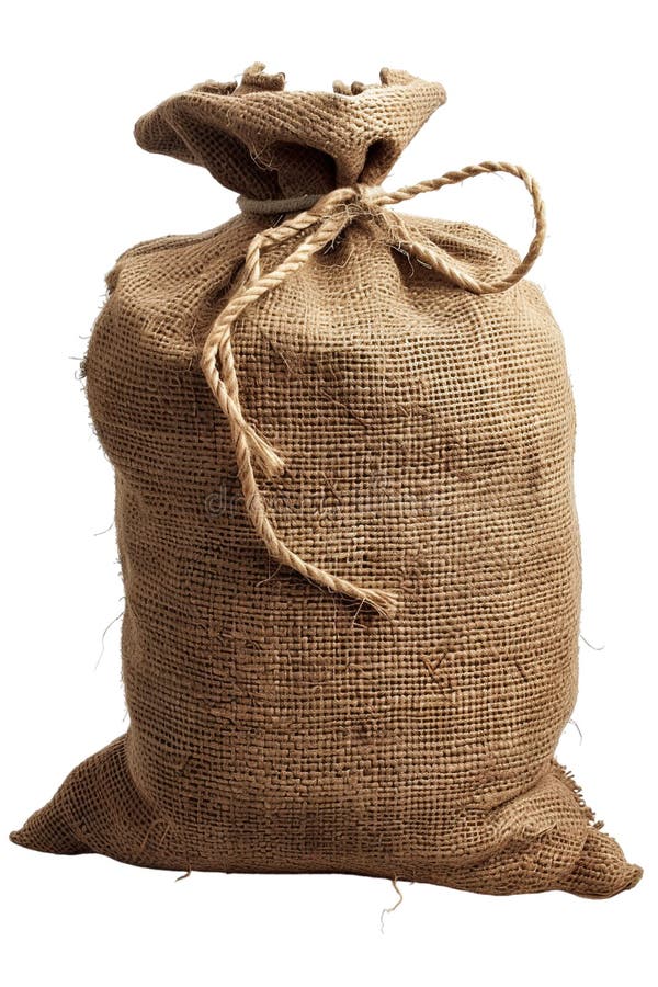 Sack Alone Against Transparent Backdrop Stock Illustration ...