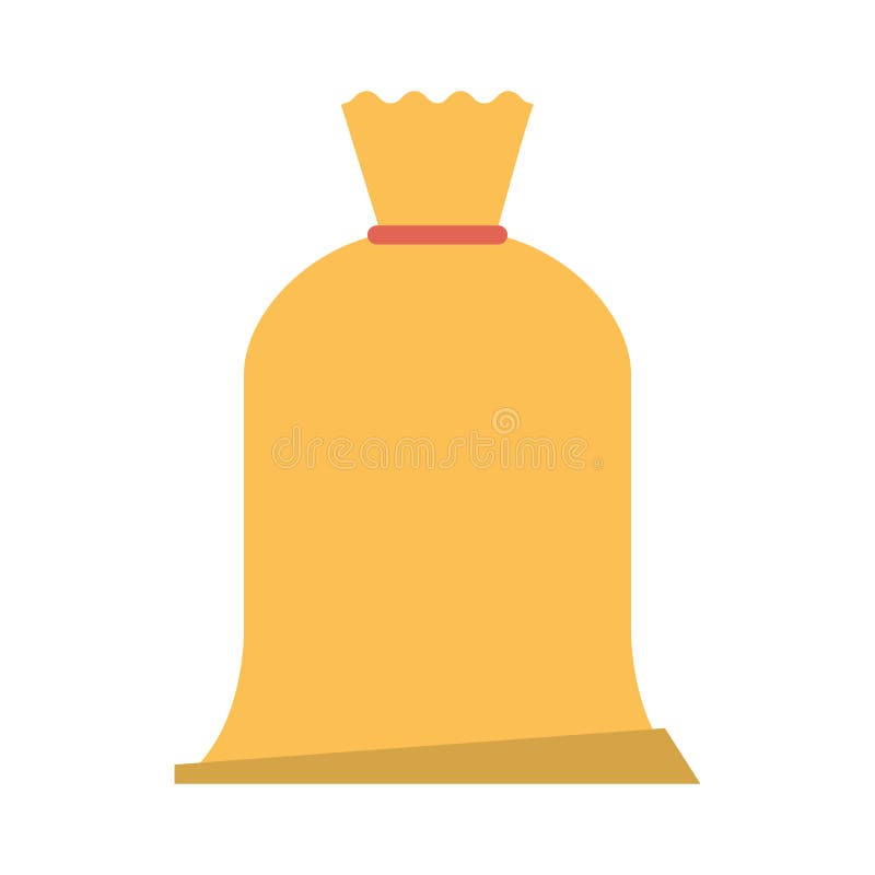 Sack bag symbol stock vector. Illustration of object - 136893554