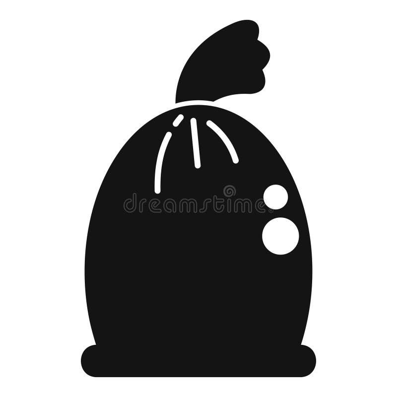 Sack Carry Garbage Icon Simple Vector. Clean Recycle Stock Vector ...