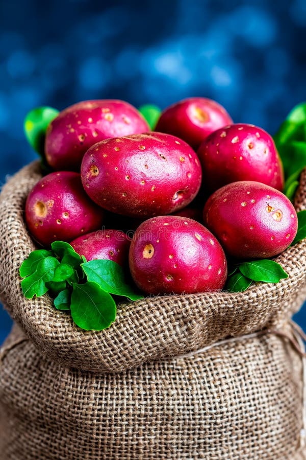 Pile Purple Potatoes Green Leaves Stock Photos - Free & Royalty-Free ...