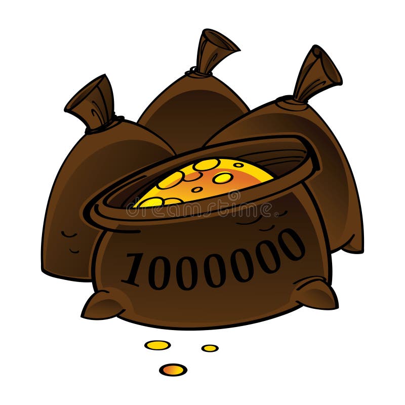 Sack with Money stock vector. Illustration of gift, gamble - 17670662