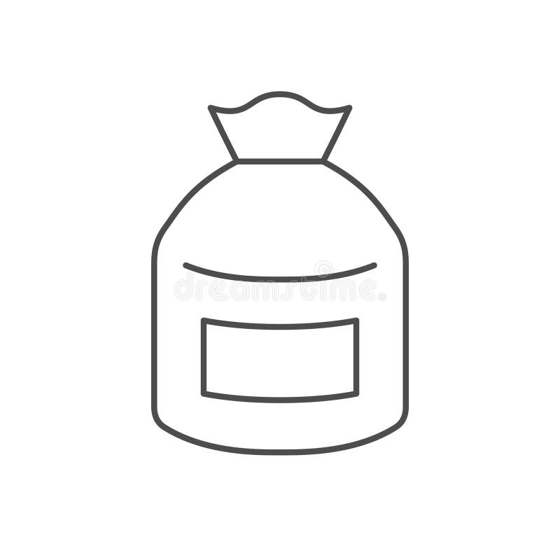 Sack Outline Stock Illustrations – 17,543 Sack Outline Stock ...