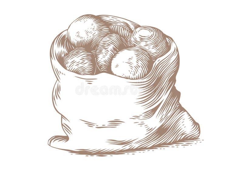 A sack of potatoes stock vector. Illustration of isolated - 32710776 A sack of potatoes stock vector. Illustration of isolated - 32710776