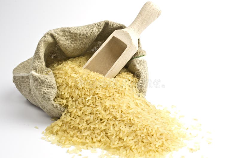 Sack of rice stock image. Image of food, pure, white - 17476281
