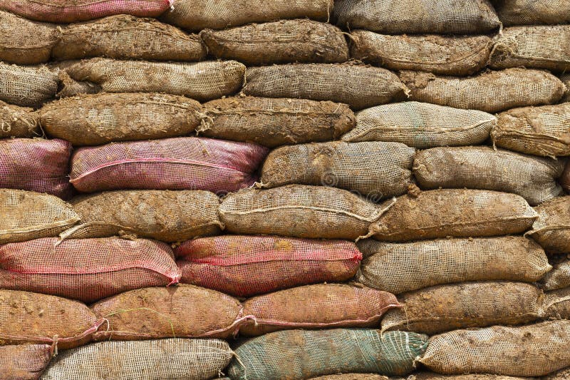 Sack Wall Slope Container stock image. Image of dirty - 275554051