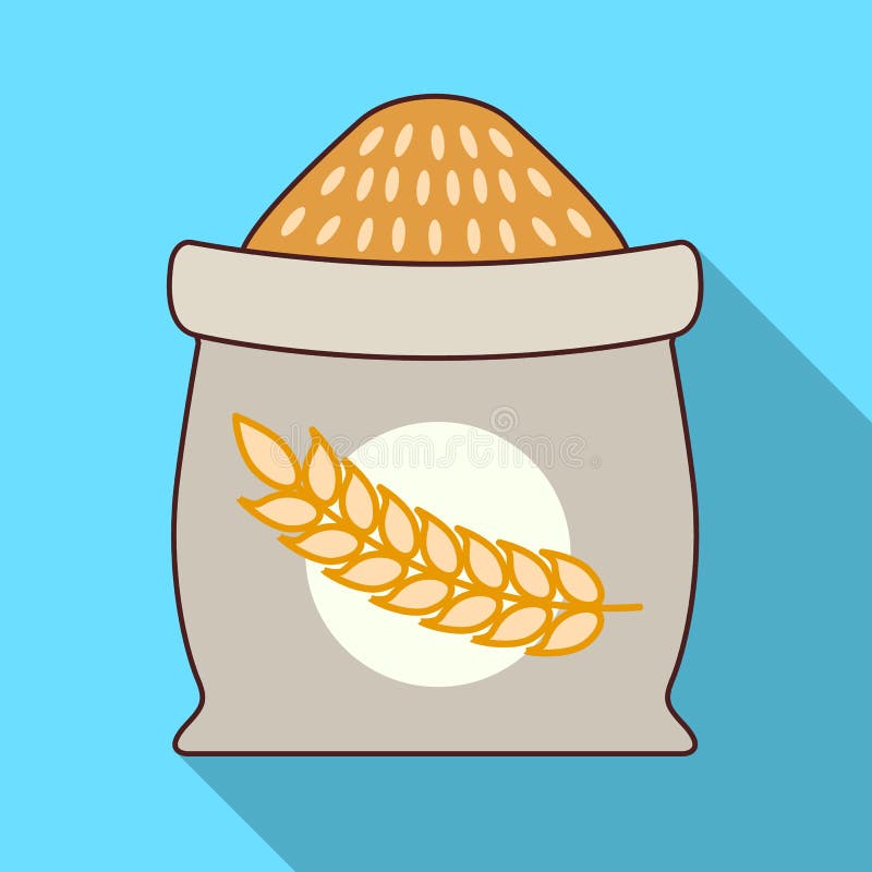 Wheat Sack Icon, Realistic Style Stock Vector - Illustration of barley ...