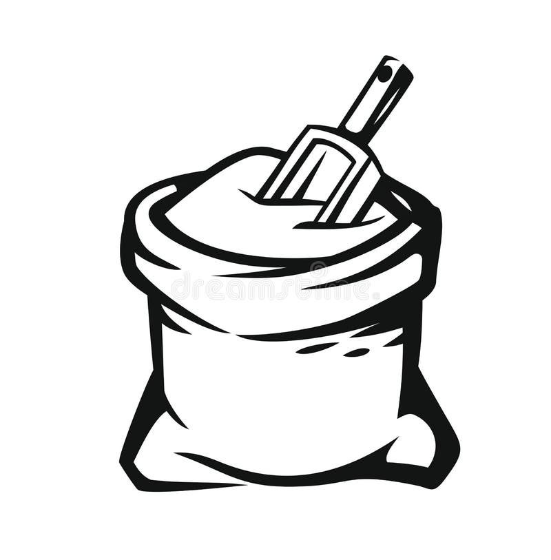 Flour Sack Drawing Stock Illustrations – 773 Flour Sack Drawing Stock ...