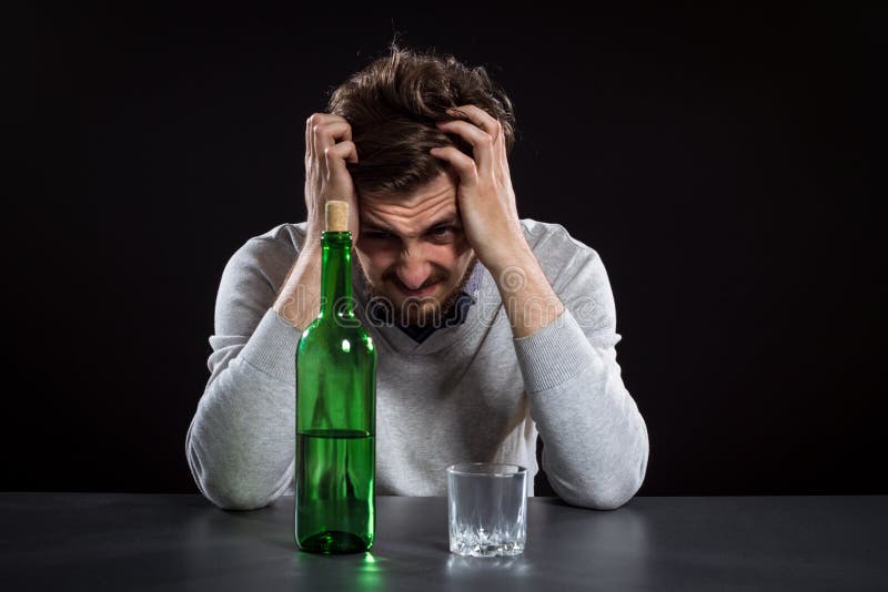 Sacked Manager with Bottle stock image. Image of concepts - 61406973
