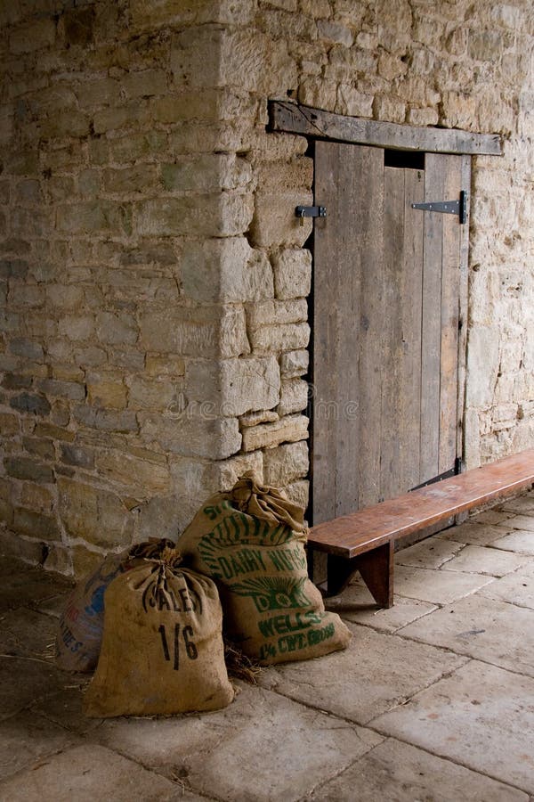 Sacks in a barn stock image. Image of sacks, agricultural - 20564227