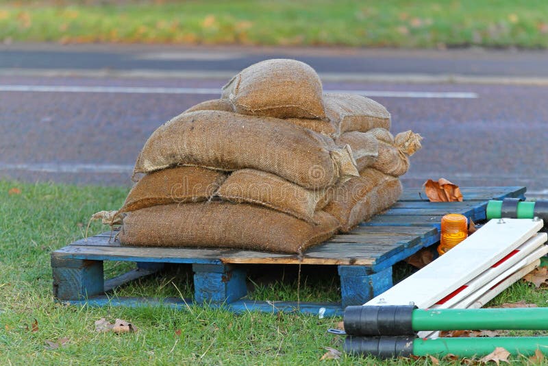Pallet of sacks stock image. Image of plastic, transportation - 32718853