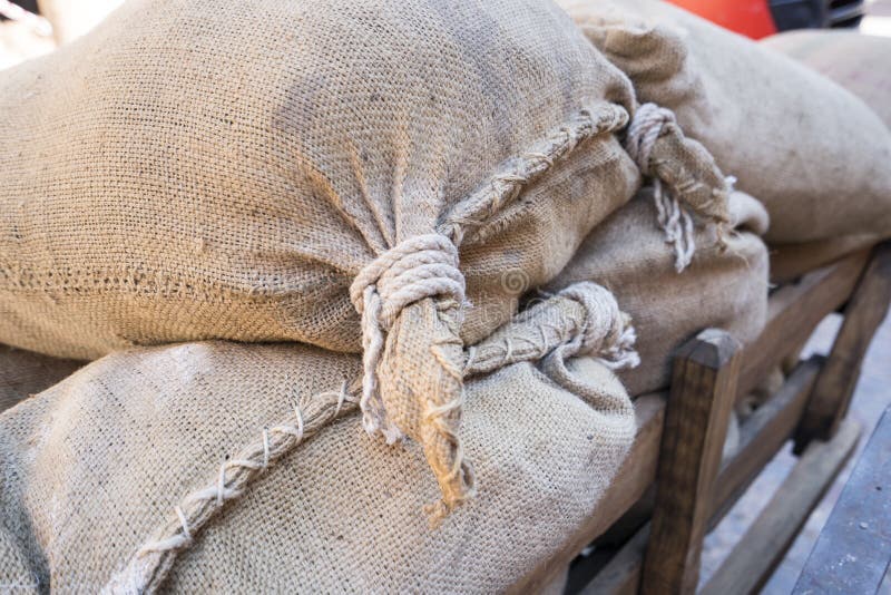 Sacks stock image. Image of sacks, grain, natural, spice - 61538773