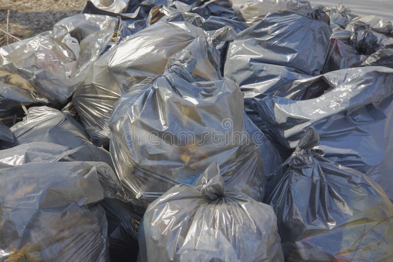 Sacks of garbage stock image. Image of environment, environmental ...