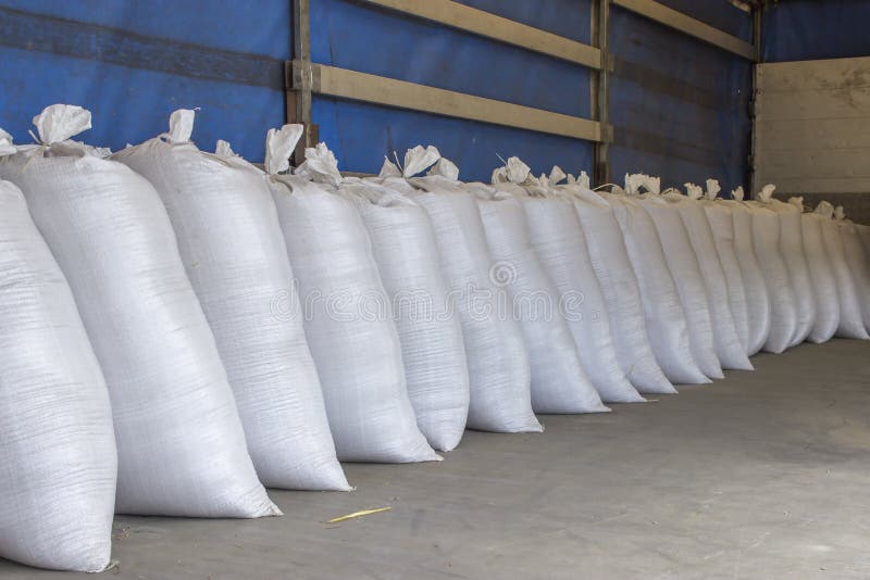 Bulk Sacks stock image. Image of harvest, bulky, fresh - 284179