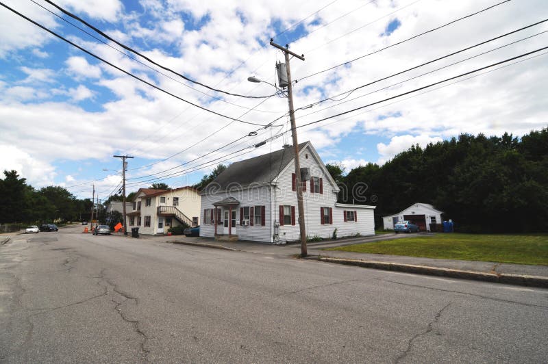 Saco stock image. Image of street, maine, saco, district - 22993261