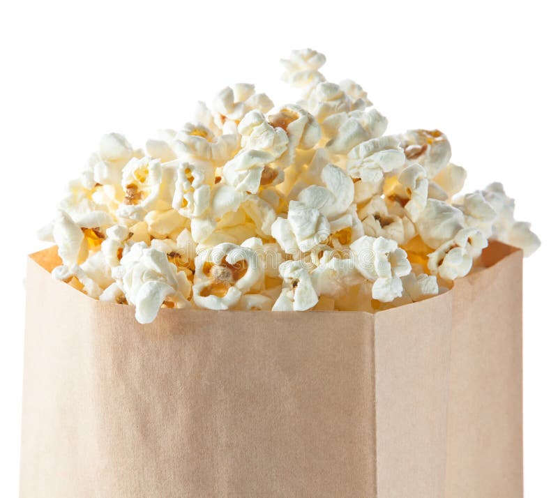 Saco da pipoca foto de stock. Imagem de branco, objeto - 26766402