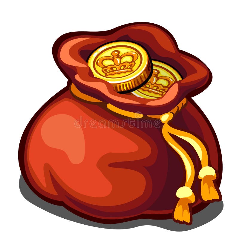 Saco De Moedas De Ouro Símbolo Da Riqueza ícone Do Vetor Ilustração Do Vetor Ilustração De