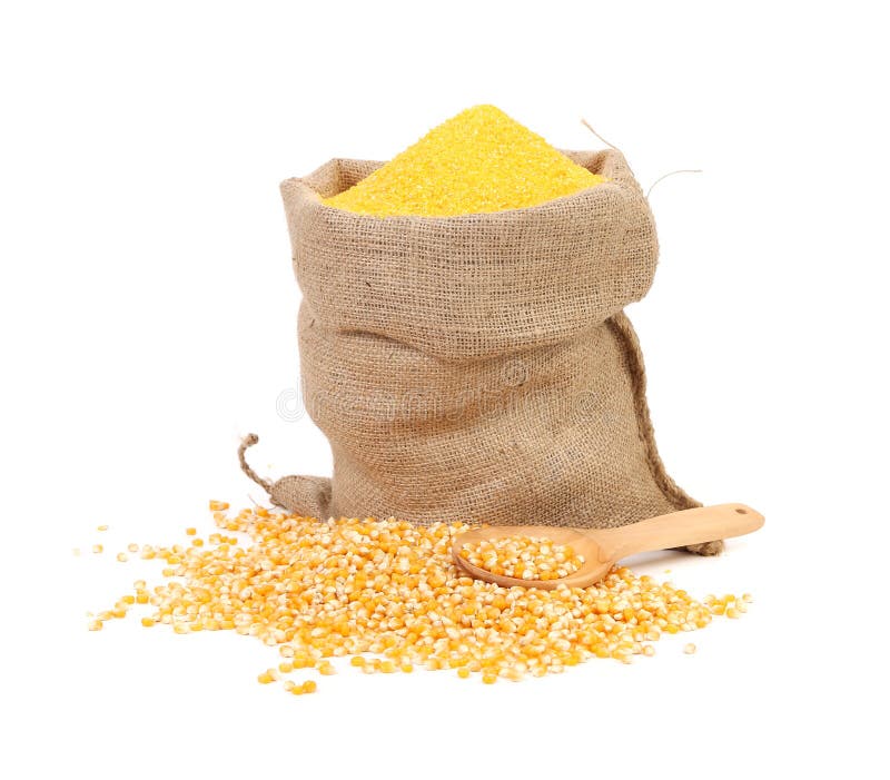 Saco do milho à terra foto de stock. Imagem de saco, tradicional - 29959058