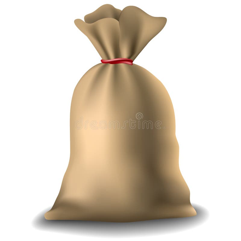 Saco lleno ilustración del vector. Ilustración de abundancia - 15752170