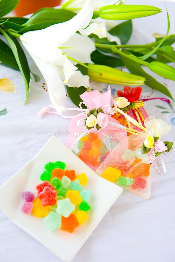 Sacos Dos Doces E Dos Doces Imagem de Stock - Imagem de doce, estrelas ...