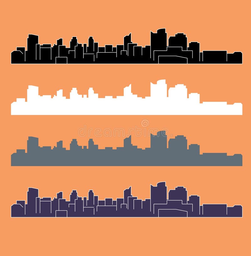 Sacramento, California, City Silhouette Stock Vector - Illustration of ...