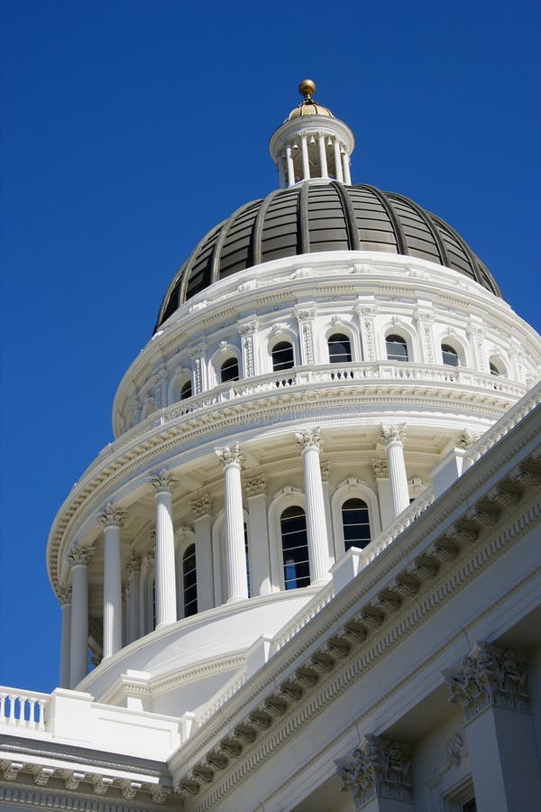 Sacramento Capitol Building Dome. Stock Photo - Image of urban, america ...
