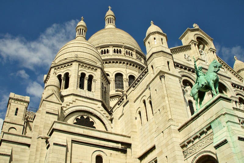 Sacre Coeur Cathedral Architectural Features Stock Photo - Image of ...