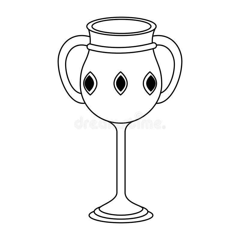 Sacred chalice cup icon stock illustration. Illustration of faith ...