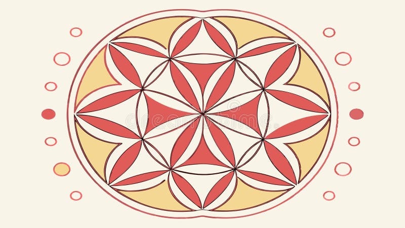 Sacred Geometric Flower of Life Pattern, Vector Design Generative AI ...