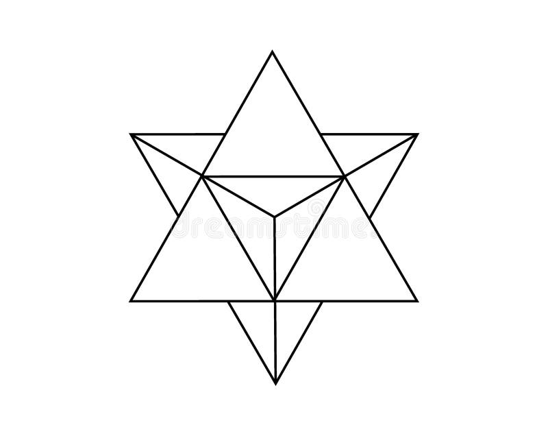 Sacred Geometric Patterns of Merkaba. Sacred Geometry Merkabah Symbol ...