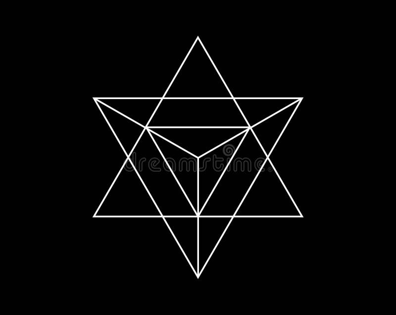 Sacred Geometric Patterns of Merkaba. Sacred Geometry Merkabah Symbol ...