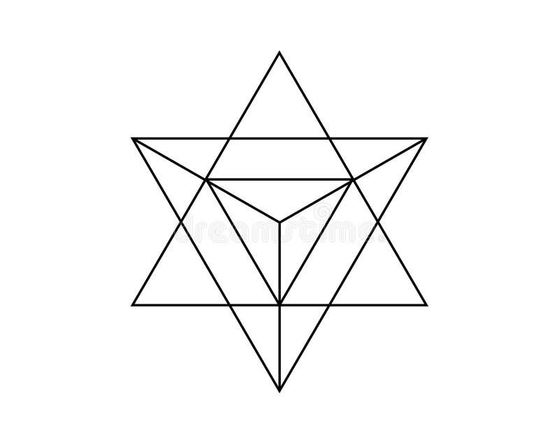 Sacred Geometric Patterns of Merkaba. Sacred Geometry Merkabah Symbol ...