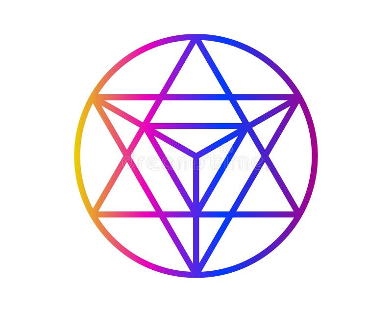 Sacred Geometric Patterns of Merkaba. Sacred Geometry Merkabah Symbol ...