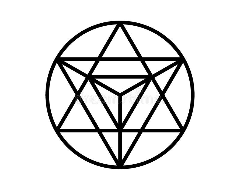 Sacred Geometric Patterns of Merkaba. Sacred Geometry Merkabah Symbol ...