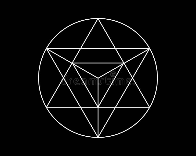 Sacred Geometric Patterns of Merkaba. Sacred Geometry Merkabah Symbol ...
