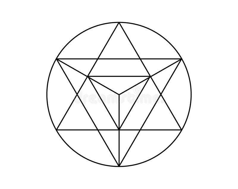 Sacred Geometric Patterns of Merkaba. Sacred Geometry Merkabah Symbol ...