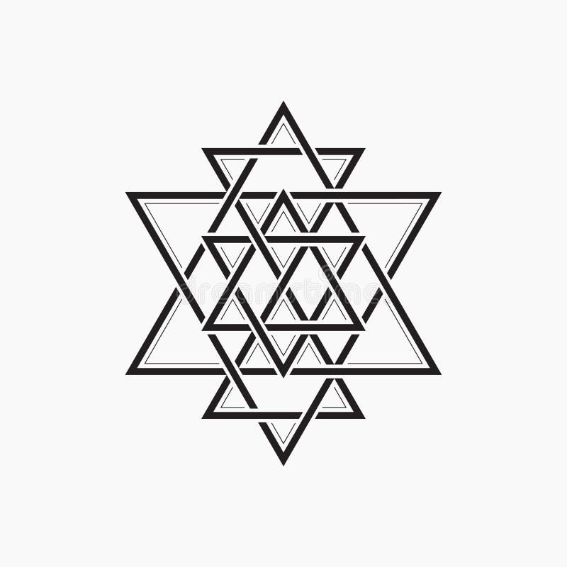 Sacred Geometry. Abstract Symbol of the Constitution of Man Stock ...