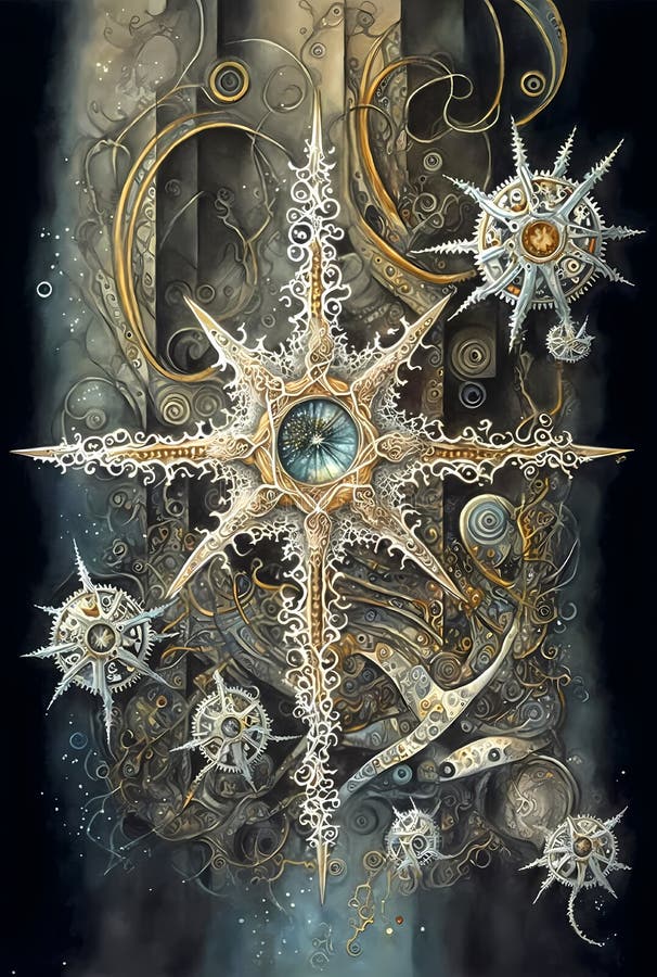 Sacred Geometry. Abstract Whimsical Mysterious Background Stock ...