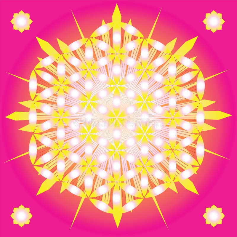 Sacred Geometry Flower of Life Stock Vector - Illustration of esoteric ...