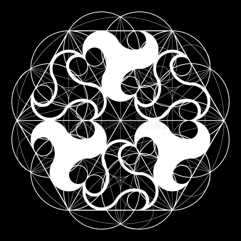 Sacred Geometry. Golden Section. Vector 10 Eps Stock Vector ...