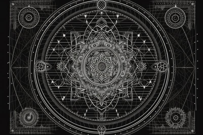 Sacred Geometry Mandala with Intricate Patterns and Shapes ...