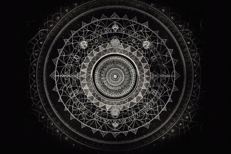 Sacred Geometry Mandala with Intricate Patterns and Shapes ...