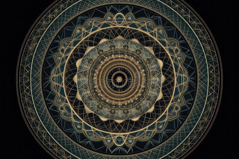 Sacred Geometry Mandala with Intricate Patterns and Shapes ...