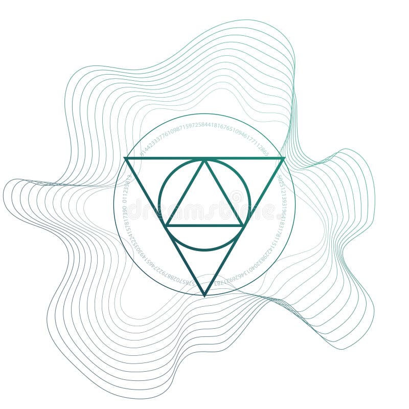 Sacred Geometry Minimal Tattoo Sketch with Interlocking Circles and ...