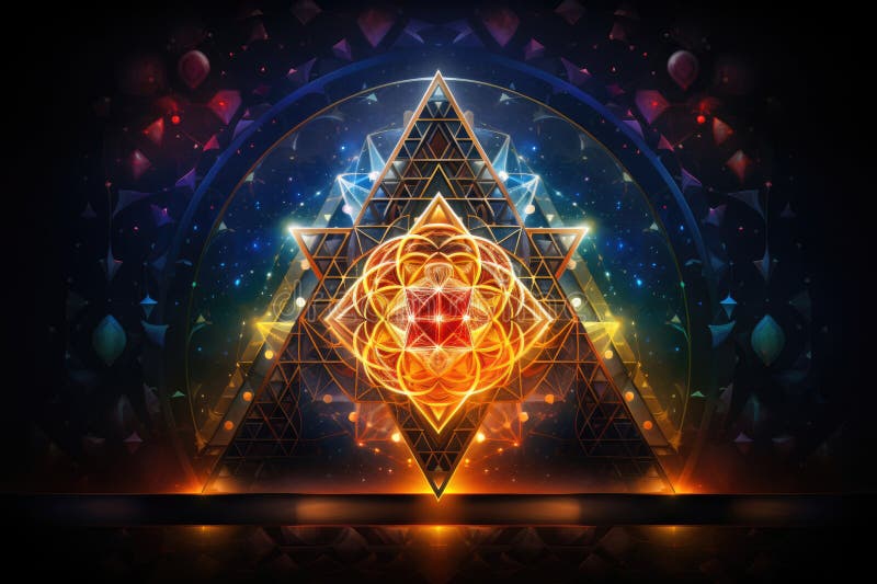 Sacred Geometry Pattern Abstract Background Stock Image - Image of ...