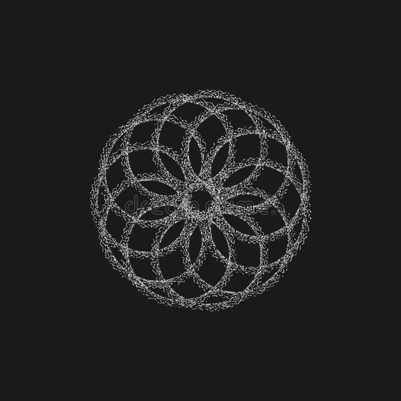 Sacred geometry symbol stock vector. Illustration of particles - 91839978