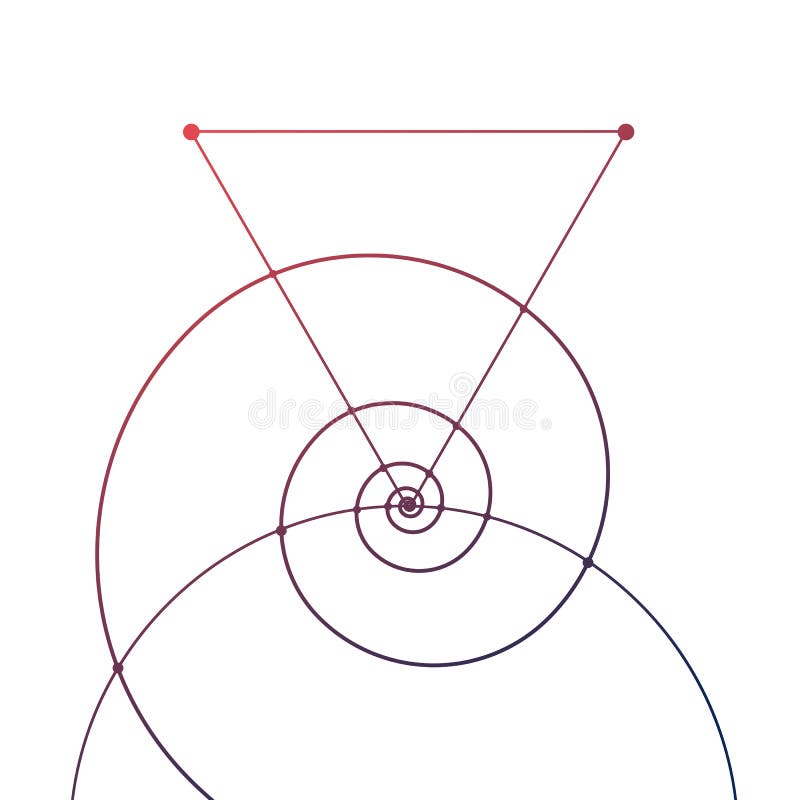 Sacred Geometry Tattoo Sketch with Triangles, Spirals and Particles ...