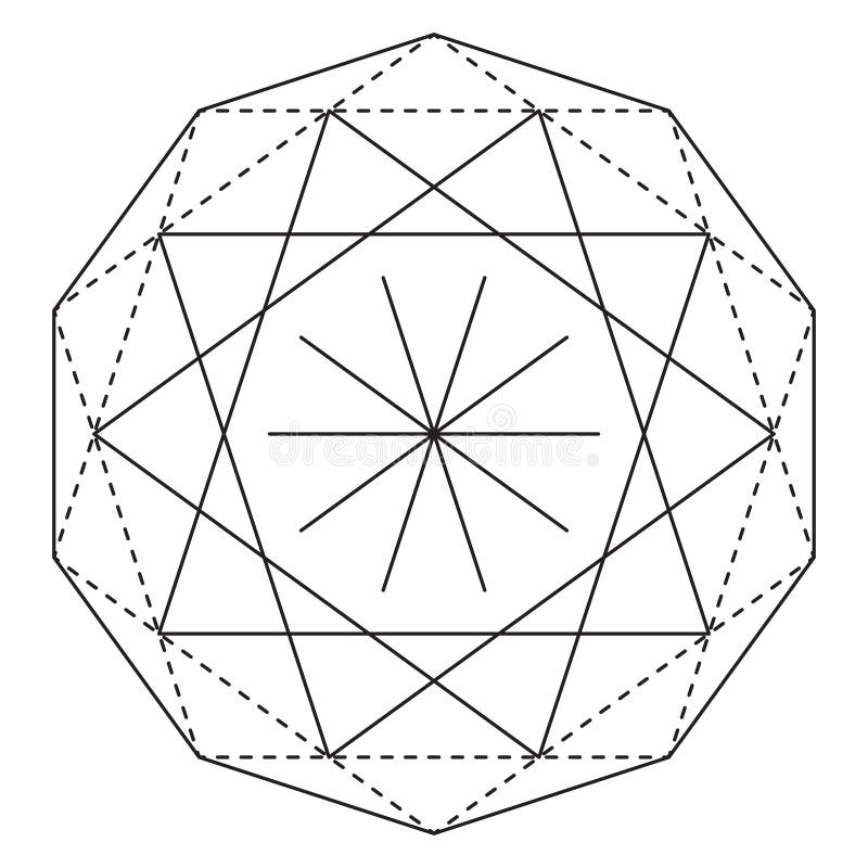 Sacred Geometry Vector Design Element Stock Vector Illustration Of Design Shape 306406126