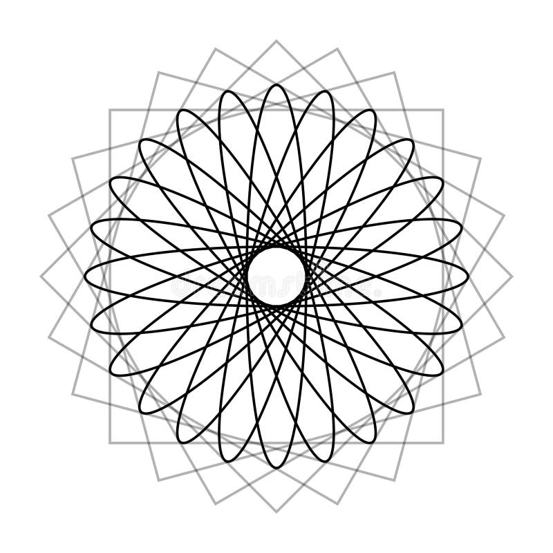 Sacred Geometry Vector Design Elements. Stock Vector - Illustration of ...